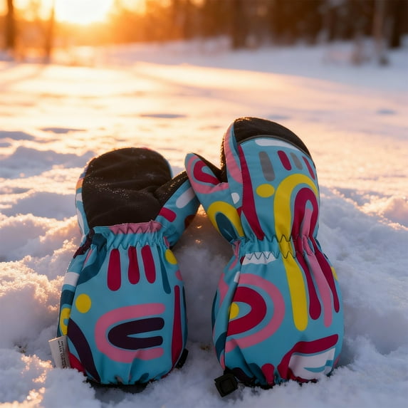 CPNG Kids Mittens - Waterproof Gloves Winter Warm Snowboard Mittens ...