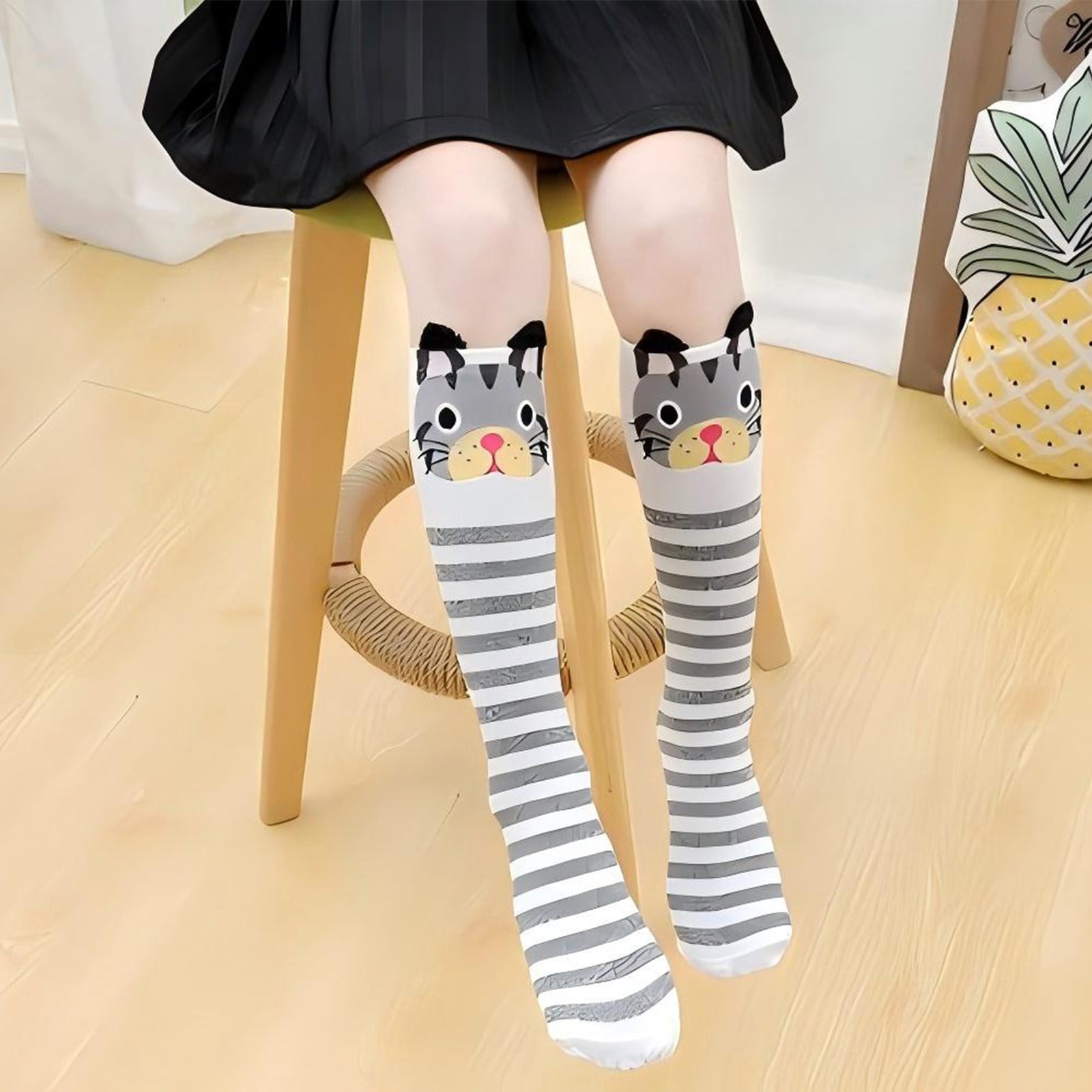 CPNG Kids Toddler Girl Knee High Socks Long Tube Socks Pure Cotton ...