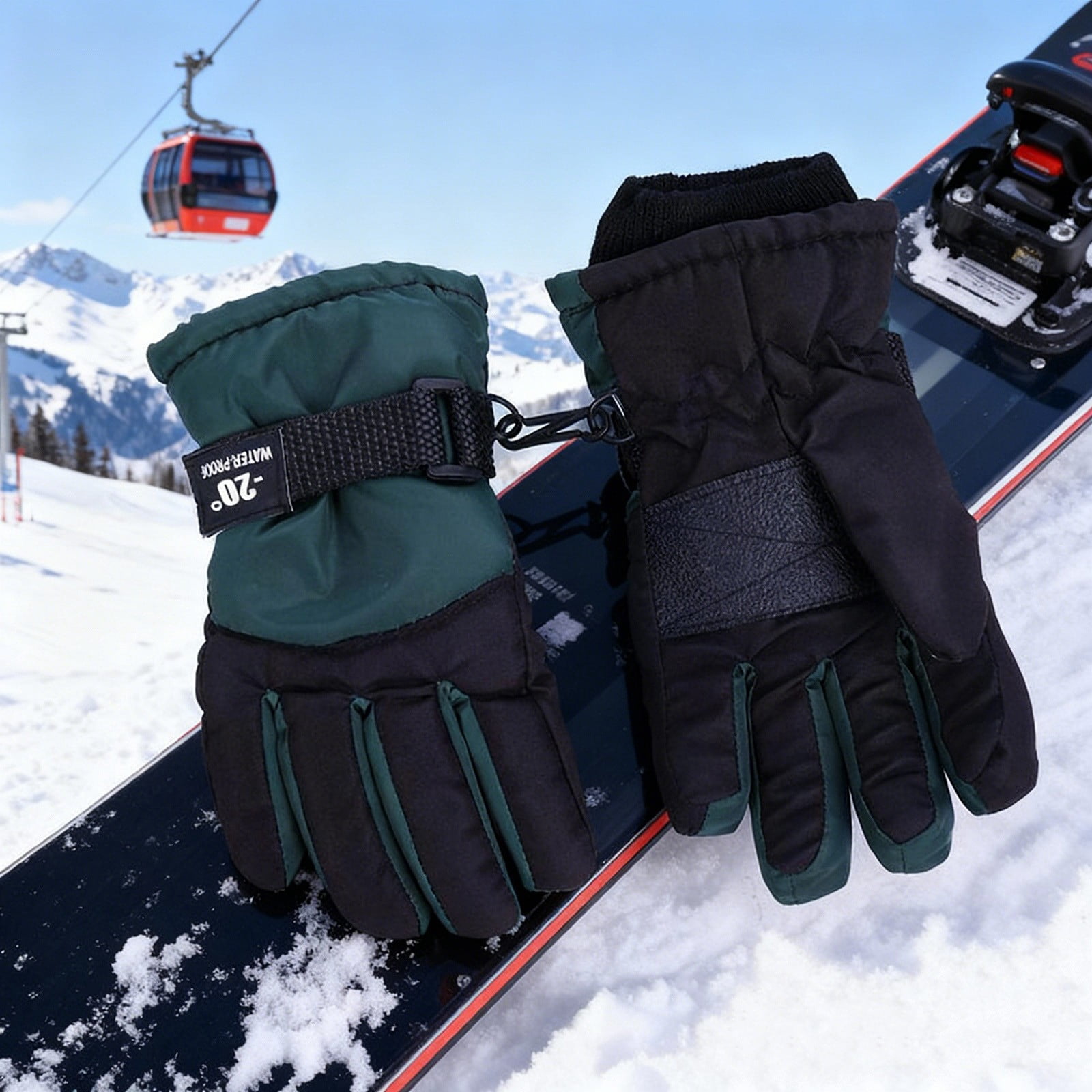 CPNG Kids Winter Skiing Snow Gloves - Warm Waterproof Windproof ...