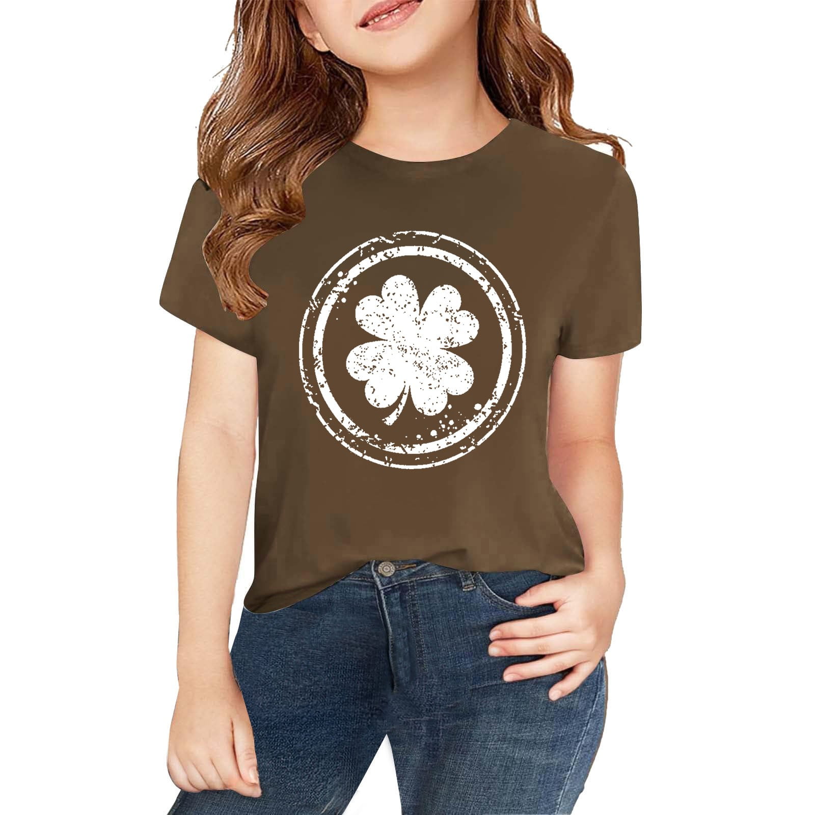 CPNG Lucky St. Patrick's Day Kids' Vintage Distressed Clover Print ...