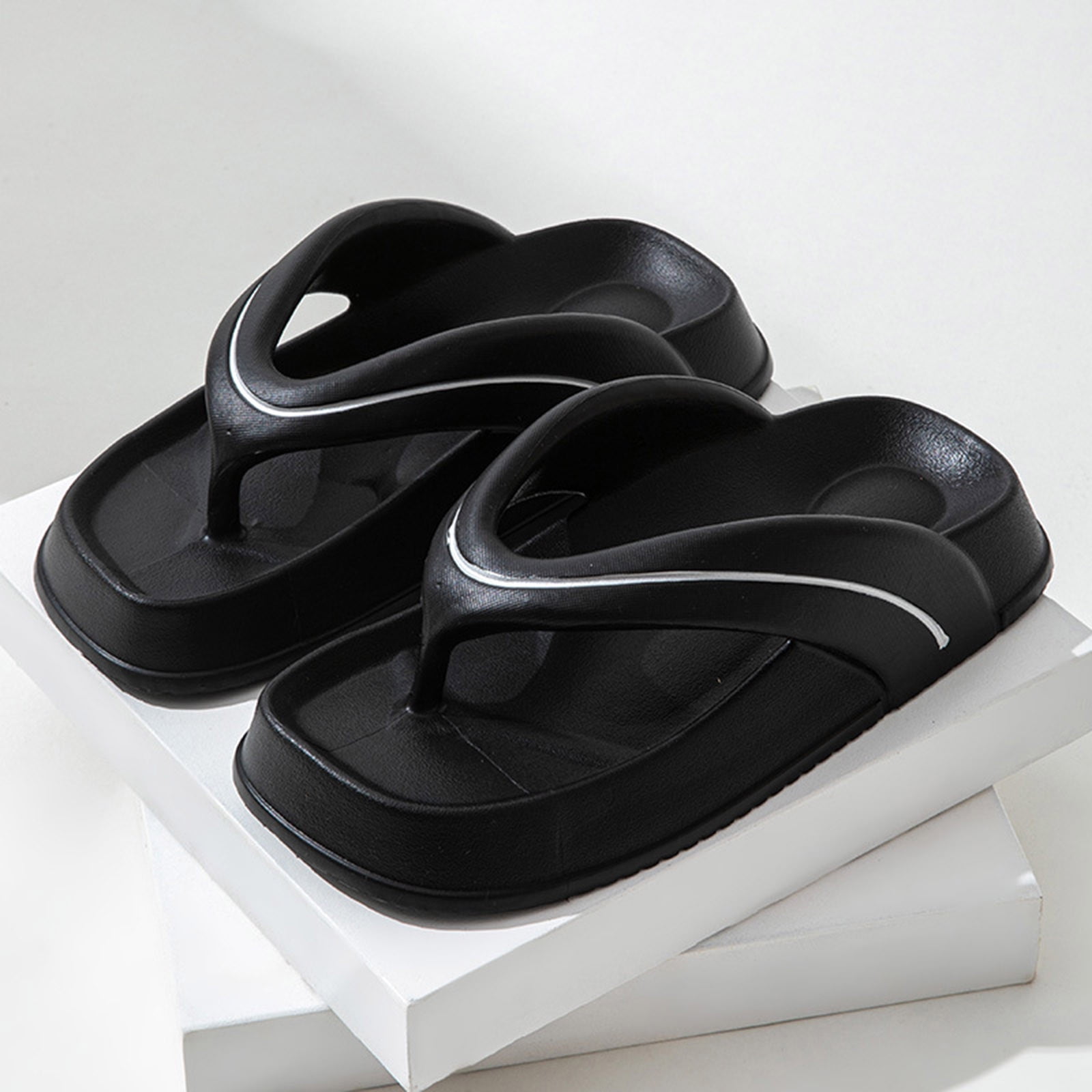 CPNG Men Women Non-Slip Cloud Flip FlopsThick Lightweight Bottom Beach ...