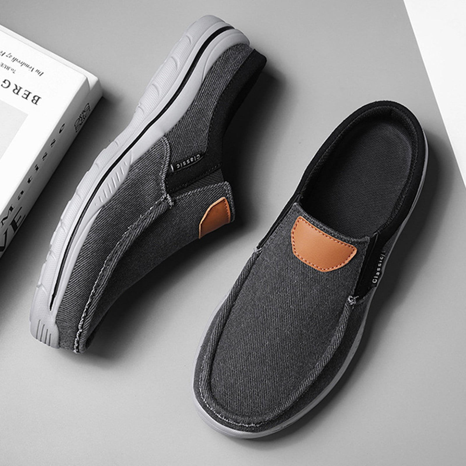 CPNG Men's Orthopedic Slip-On Loafers Walking Shoes Casual Plantar ...