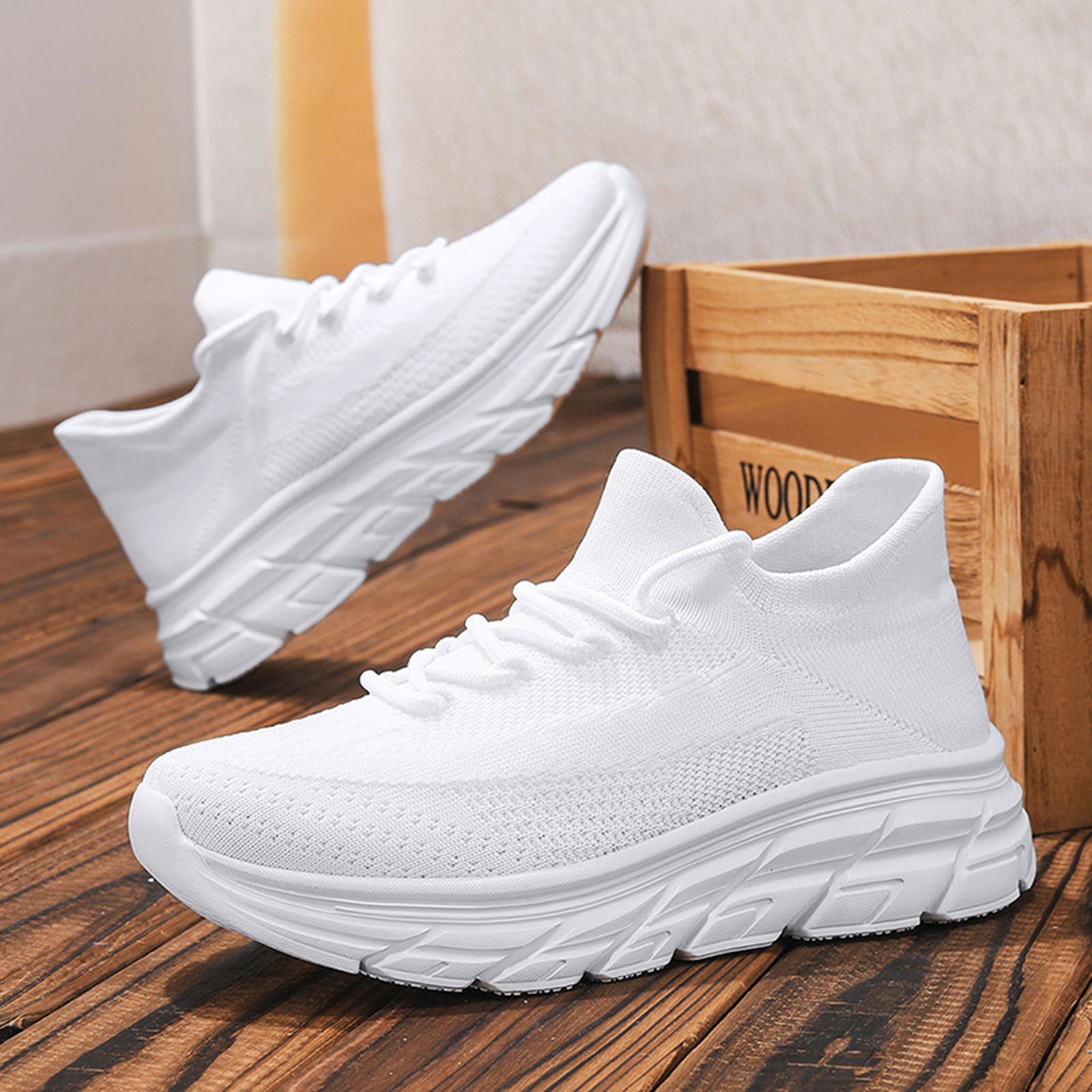 CPNG Men's Orthopedic Sneakers Breathable Walking Shoes for Plantar ...