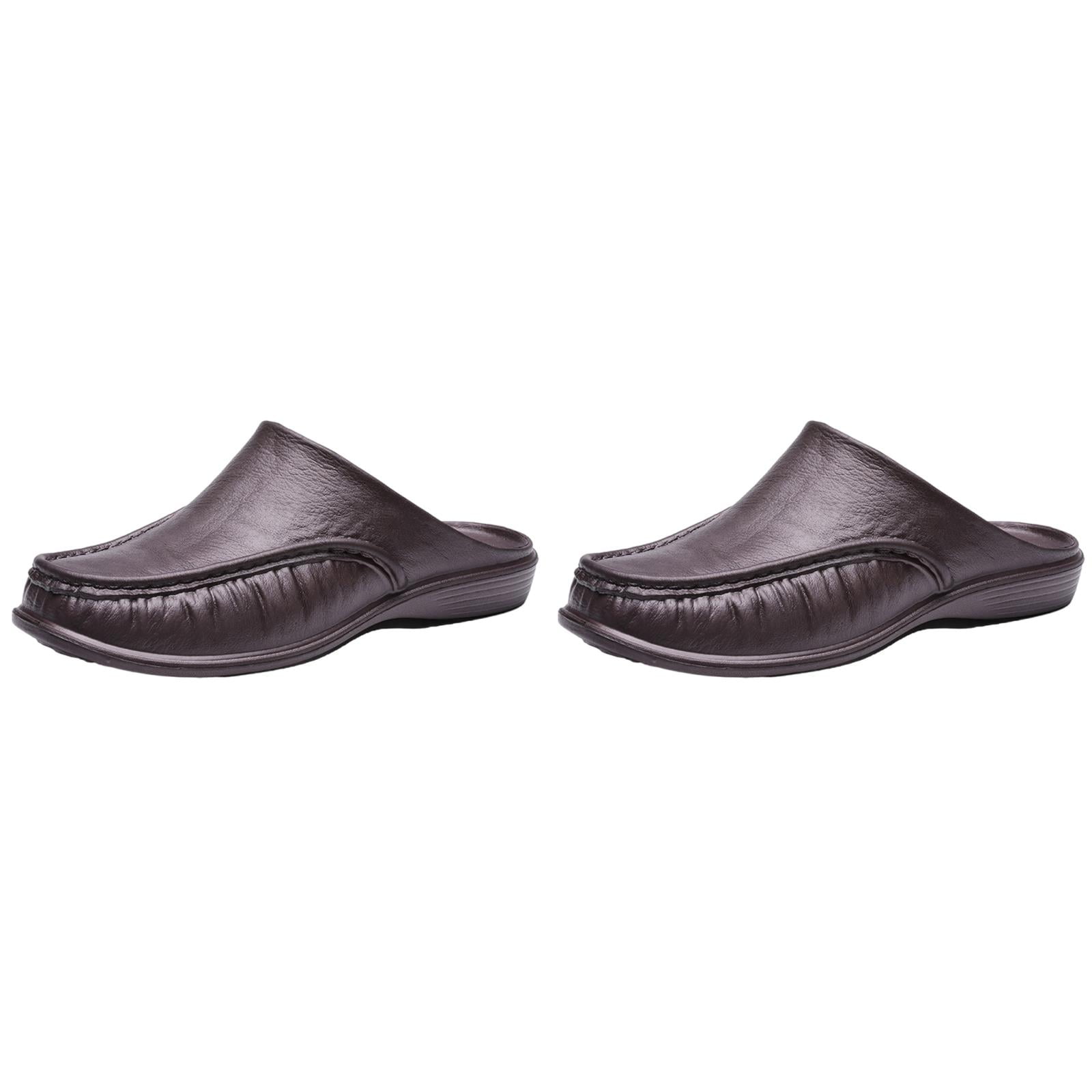 CPNG Mens Scuff Driving Loafer Shoes Slippers with Arch Support Casual ...