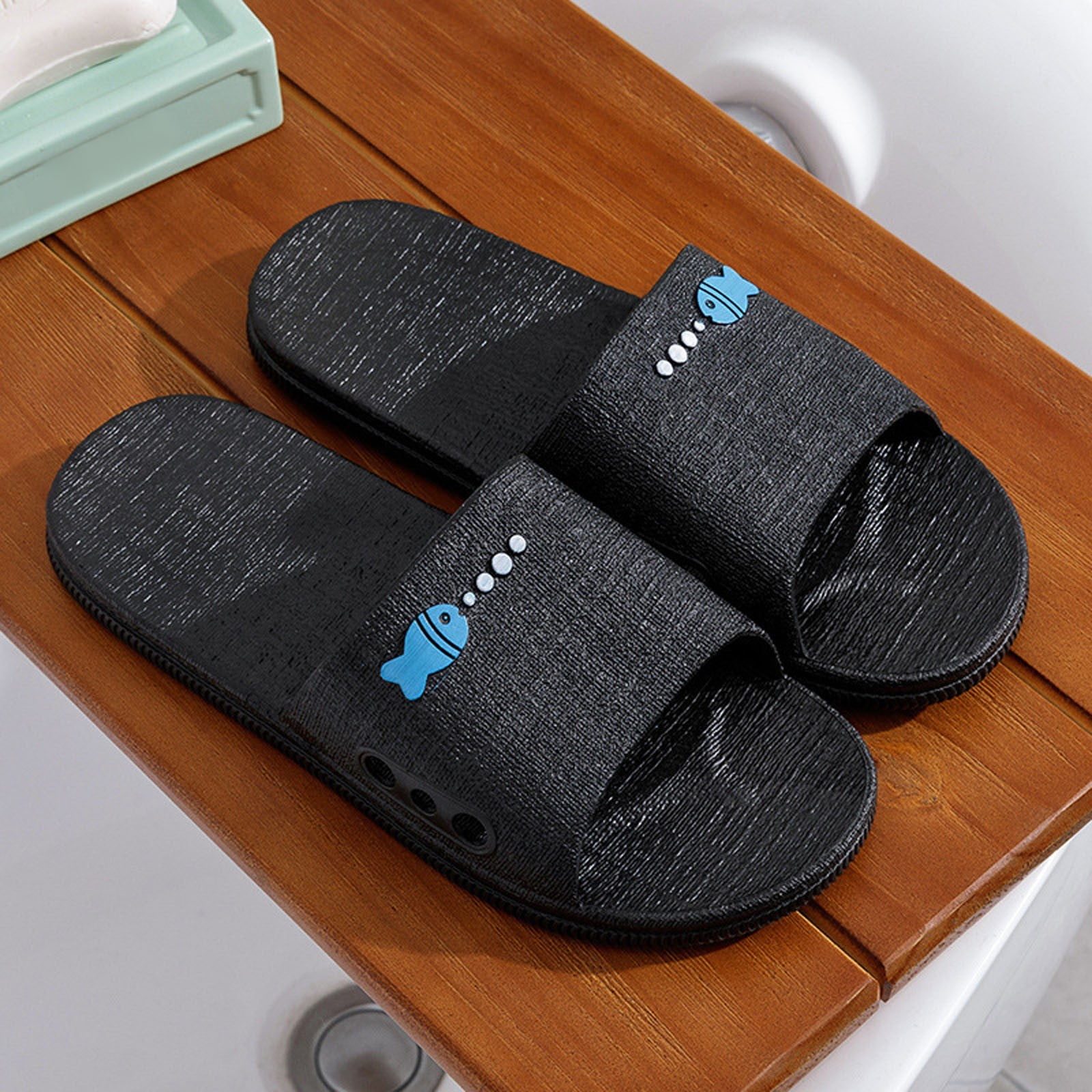 CPNG Shower Soft Shoes for Women Fashion Non Slip Open Toe Slip on ...