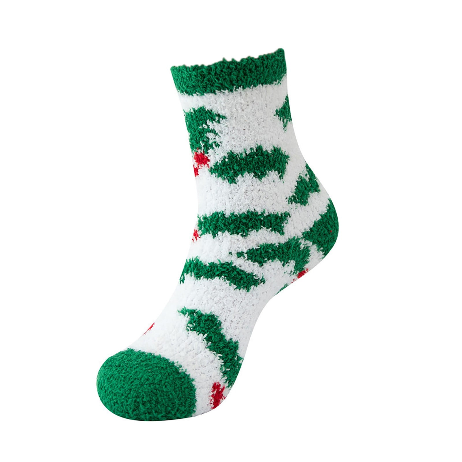 CPNG Socks for Women Lady Senior Plush Sleeping Socks Home Coral Velvet ...