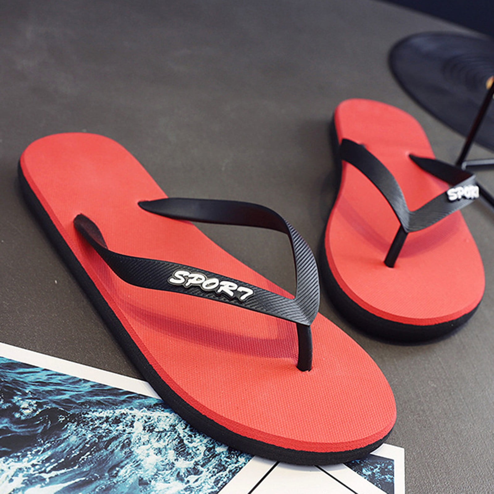 CPNG Solid Color Flip Flops for Men Flip Flops Trendy Summer ...