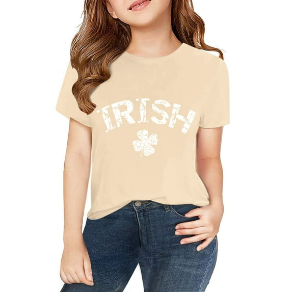 CPNG St. Patrick's Day Kids' Distressed "IRISH" & Clover Graphic Short ...