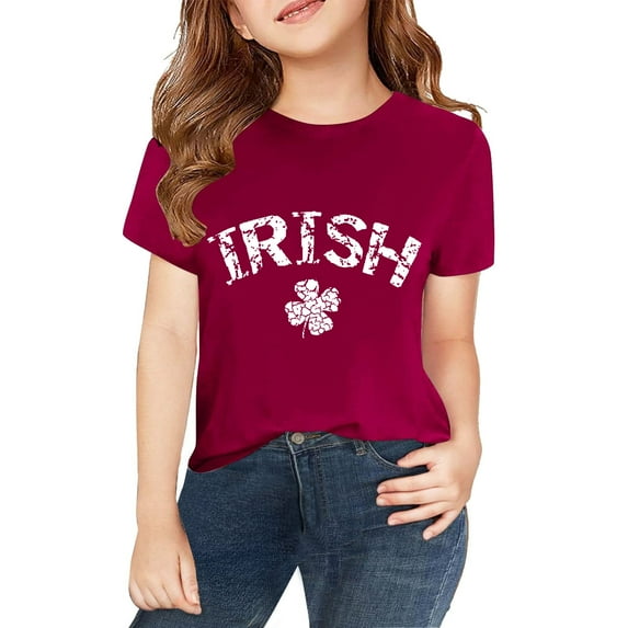 CPNG St. Patrick's Day Kids' Distressed "IRISH" & Clover Graphic Short ...