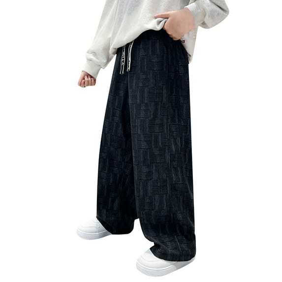 CPNG Teenagers Boys Corduroy Straight Wide Leg Pants Spring and Autumn ...