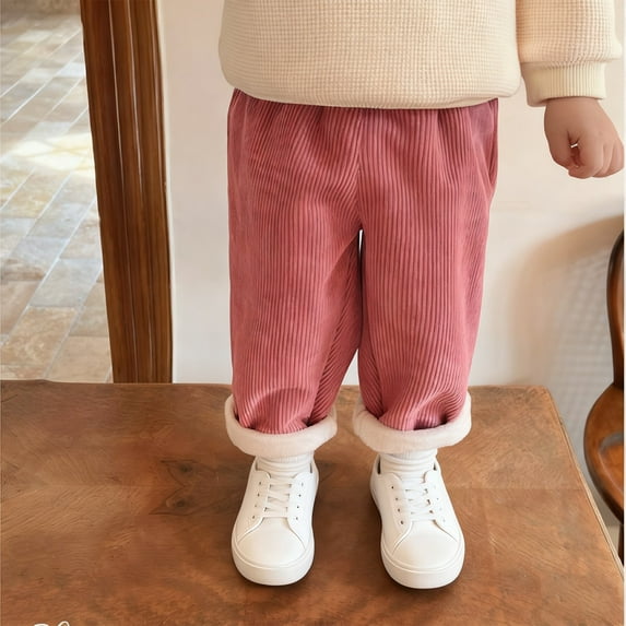 CPNG Toddler Baby Fleece Lined Loose Fit Corduroy Harem Pants Kids ...