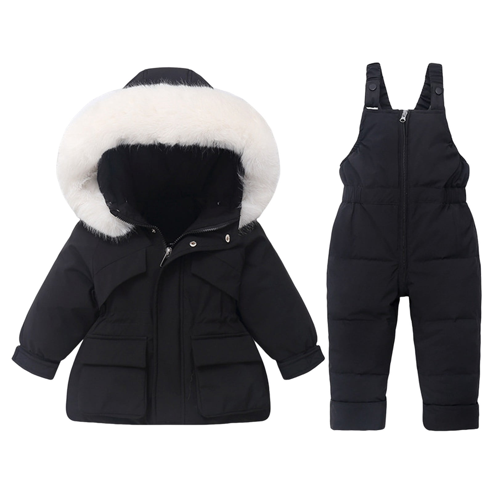 CPNG Toddler Girl Boy 2-Piece Snow Suit Baby Snowsuit Infant Waterproof ...