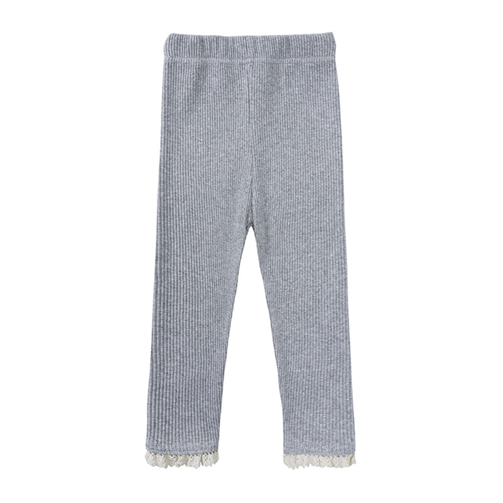 CPNG Toddler Girls Lace Trim Leggings Pants Leggings Stretchy Soft ...