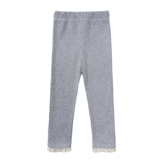 CPNG Toddler Girls Lace Trim Leggings Pants Leggings Stretchy Soft ...