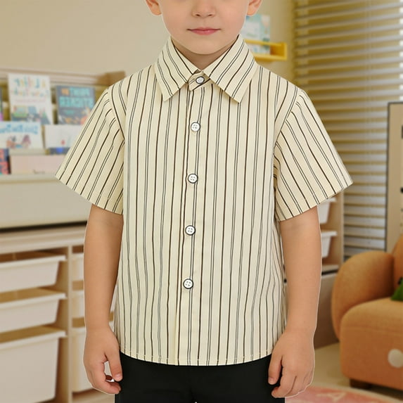 CPNG Toddler & Kids' Short-Sleeve Button-Down Shirt - with Thin ...