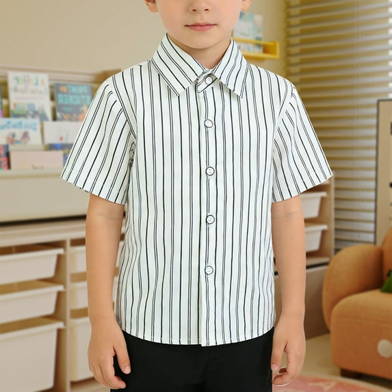 CPNG Toddler & Kids' Short-Sleeve Button-Down Shirt - with Thin ...