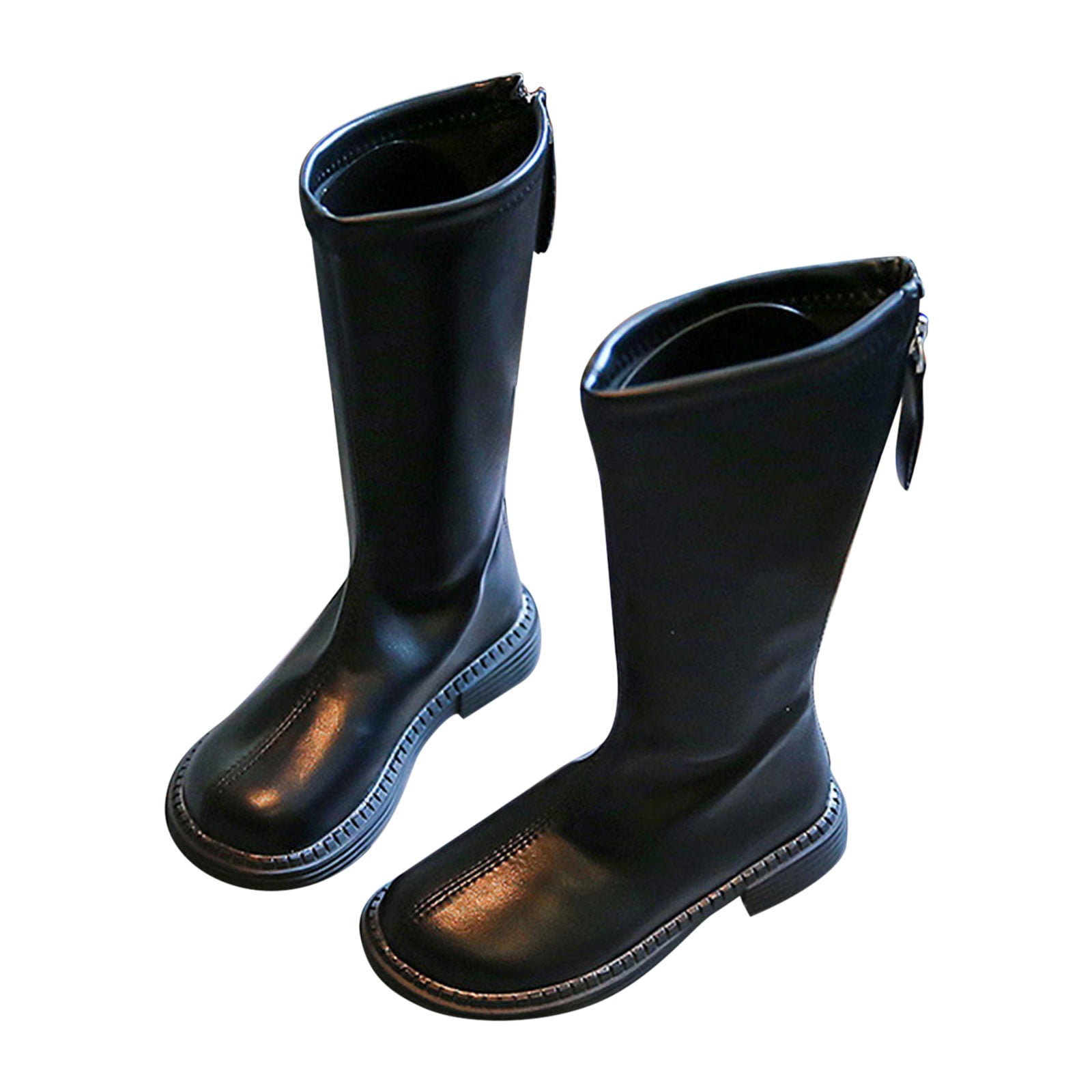 CPNG Toddler Little Girls Boots Black Platform Booties for Toddler ...