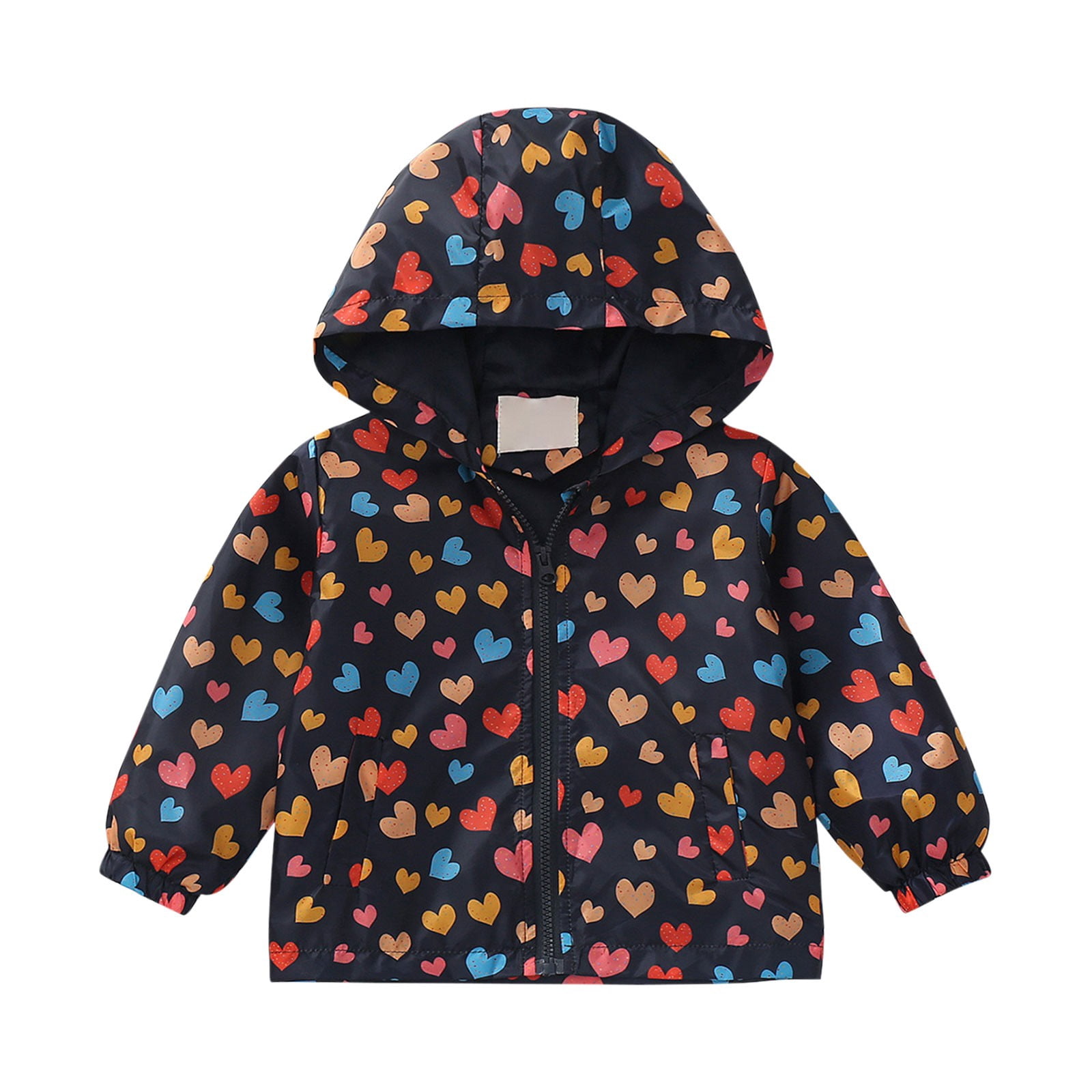CPNG Toddler Rain Jacket Kids Windbreaker Hoodie with Pocket Kids Water ...