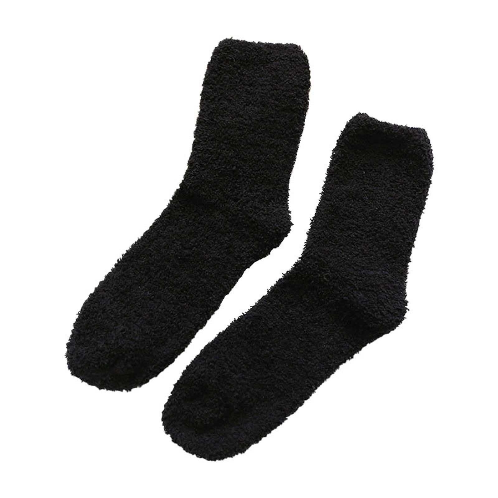 CPNG Unisex Fuzzy Socks Cozy Winter Thickned Warm Slipper Socks ...
