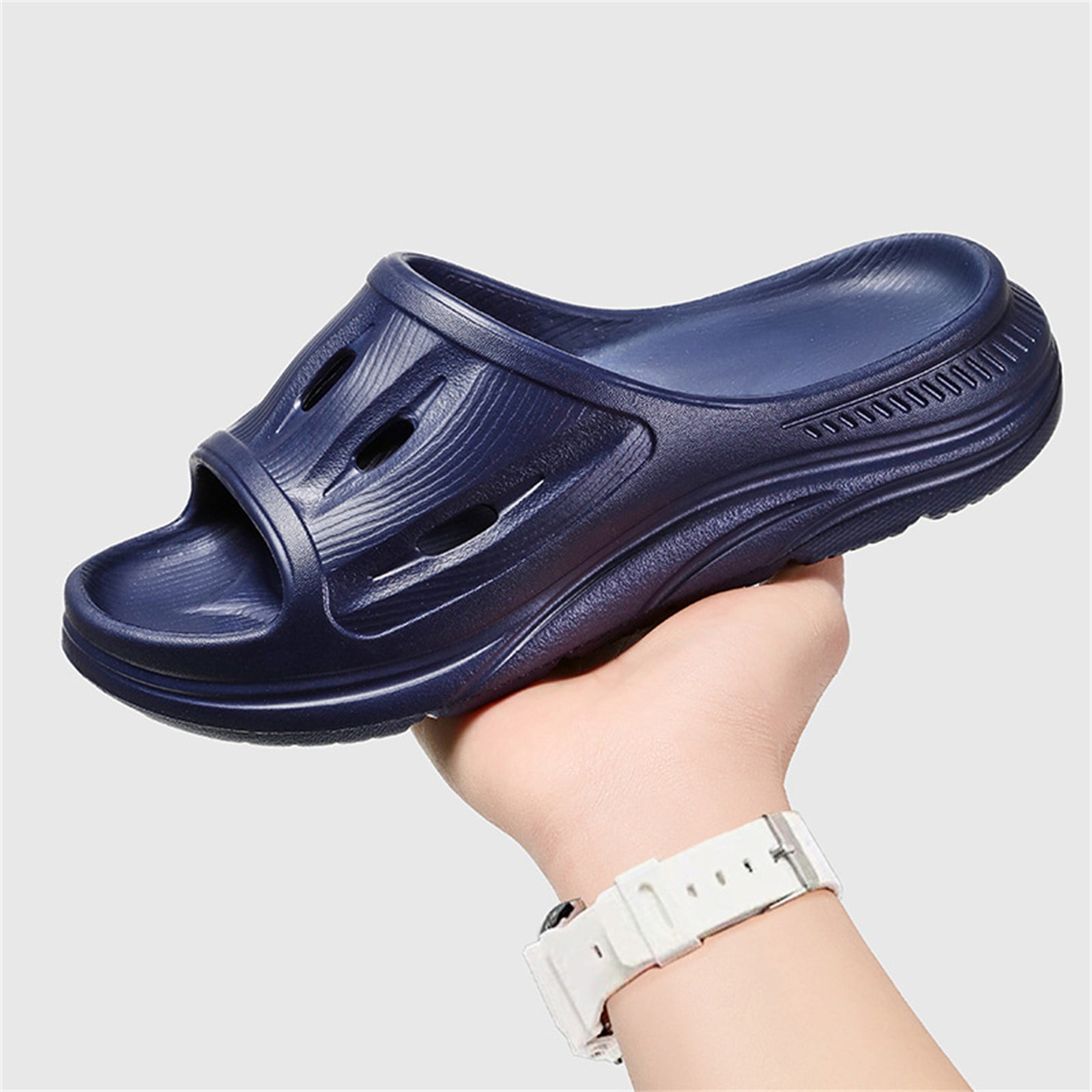 CPNG Women Men’s Adult Recovery Lightweight Solid Slides Plantar ...