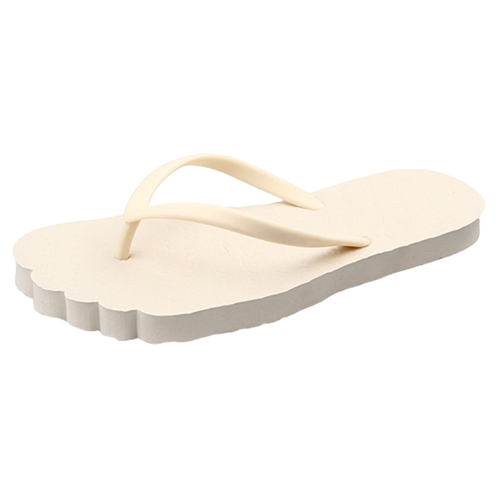 CPNG Women Slim Flip Flops Ladies Rubber Soft Slide Slip-on Shower Slippers Flat Sandals Summer ...