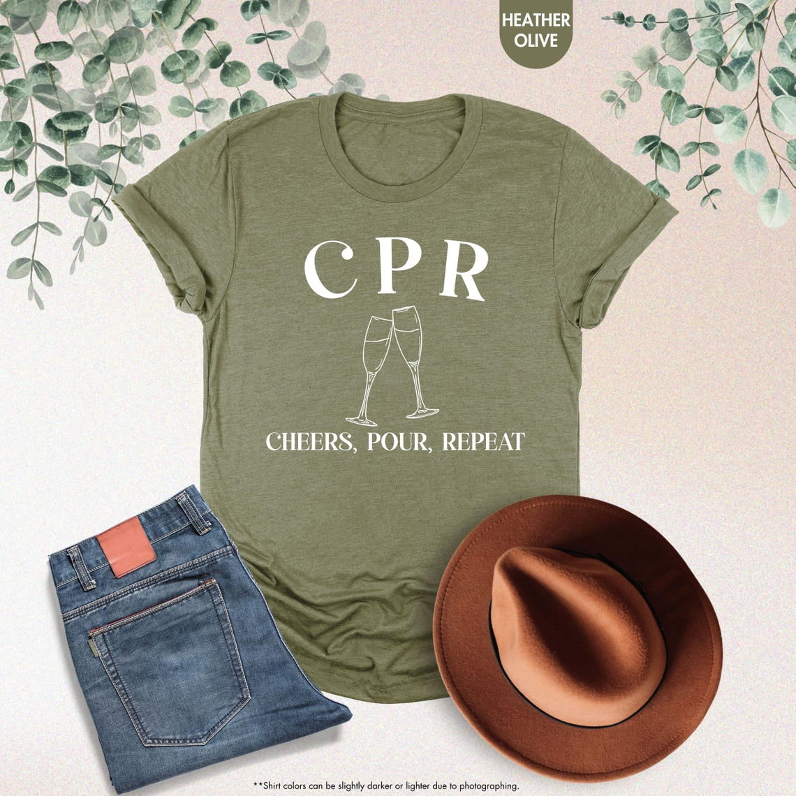 CPR Cheers Pour Repeat Shirt, CPR Instructor Shirt, Healthcare Worker ...