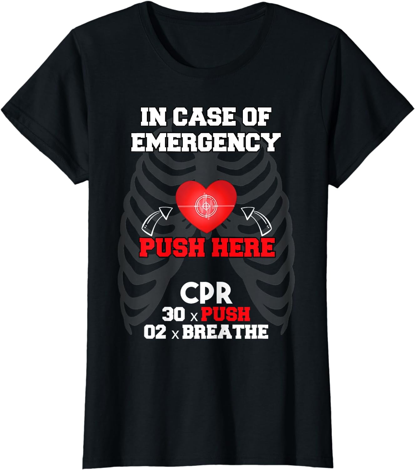 CPR Instructor In Case Of Emergency First Aid Nurses T-Shirt - Walmart.com