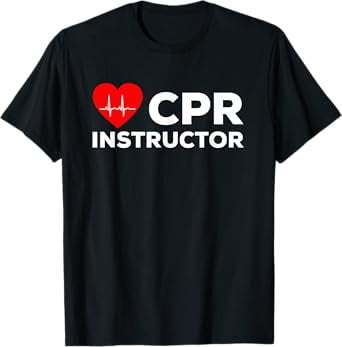 CPR Instructor Shirt EKG Heartbeat Graphic Women Men Gift - Walmart.com