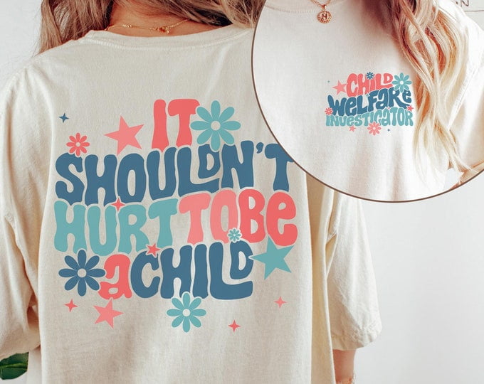 CPS Investigator Shirt, Child Social Worker Shirts for Women, School ...