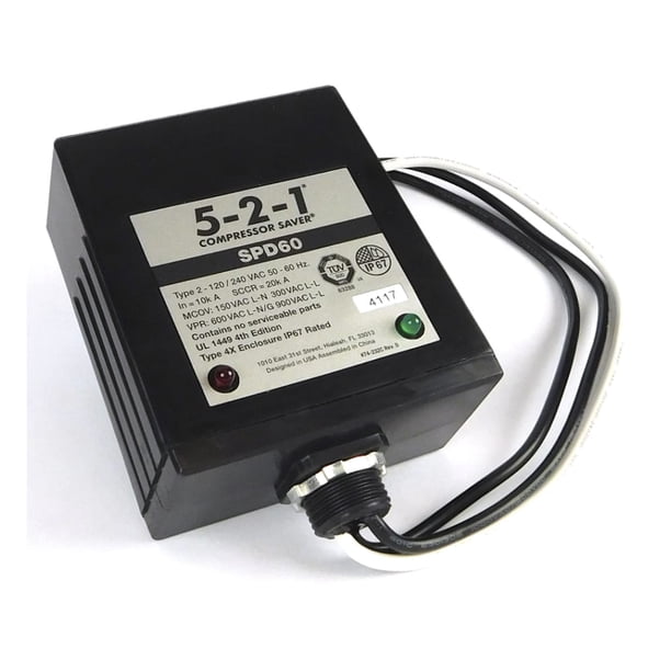 CPS SPD60 - 5-2-1 Surge Protector, 60000 Amps, 120/240 single phase, 50 or 60 Hz - Walmart ...