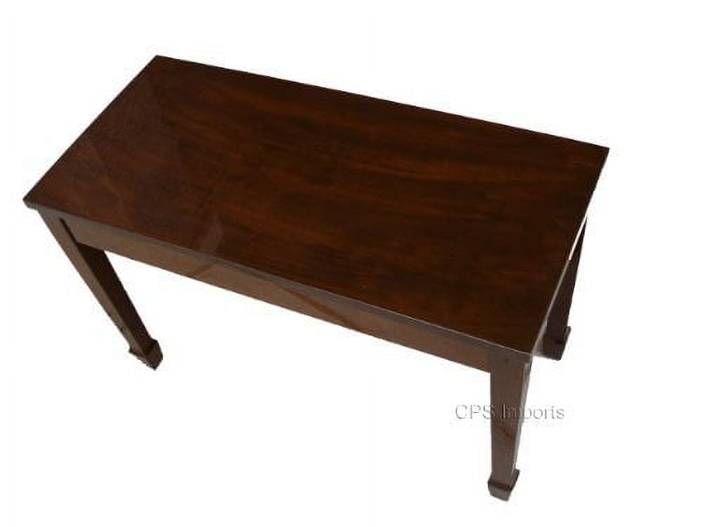 CPS Duet Seat Wood Top Grand Piano Bench with Music Storage in Walnut ...