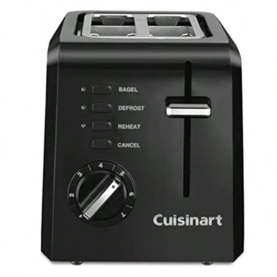 CPT-122BK 2-Slice Compact Plastic Toaster Black - Walmart.com