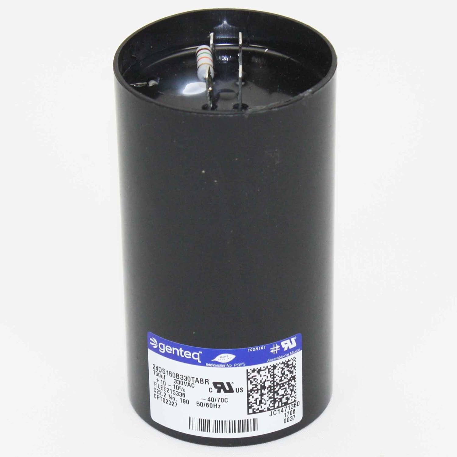 CPT0091 - Start Capacitor Replaces Trane 135-162 MFD 330 Volt - Walmart.com