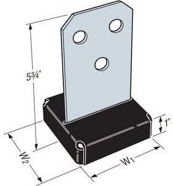 CPT44Z Concealed Post Tie - Walmart.com
