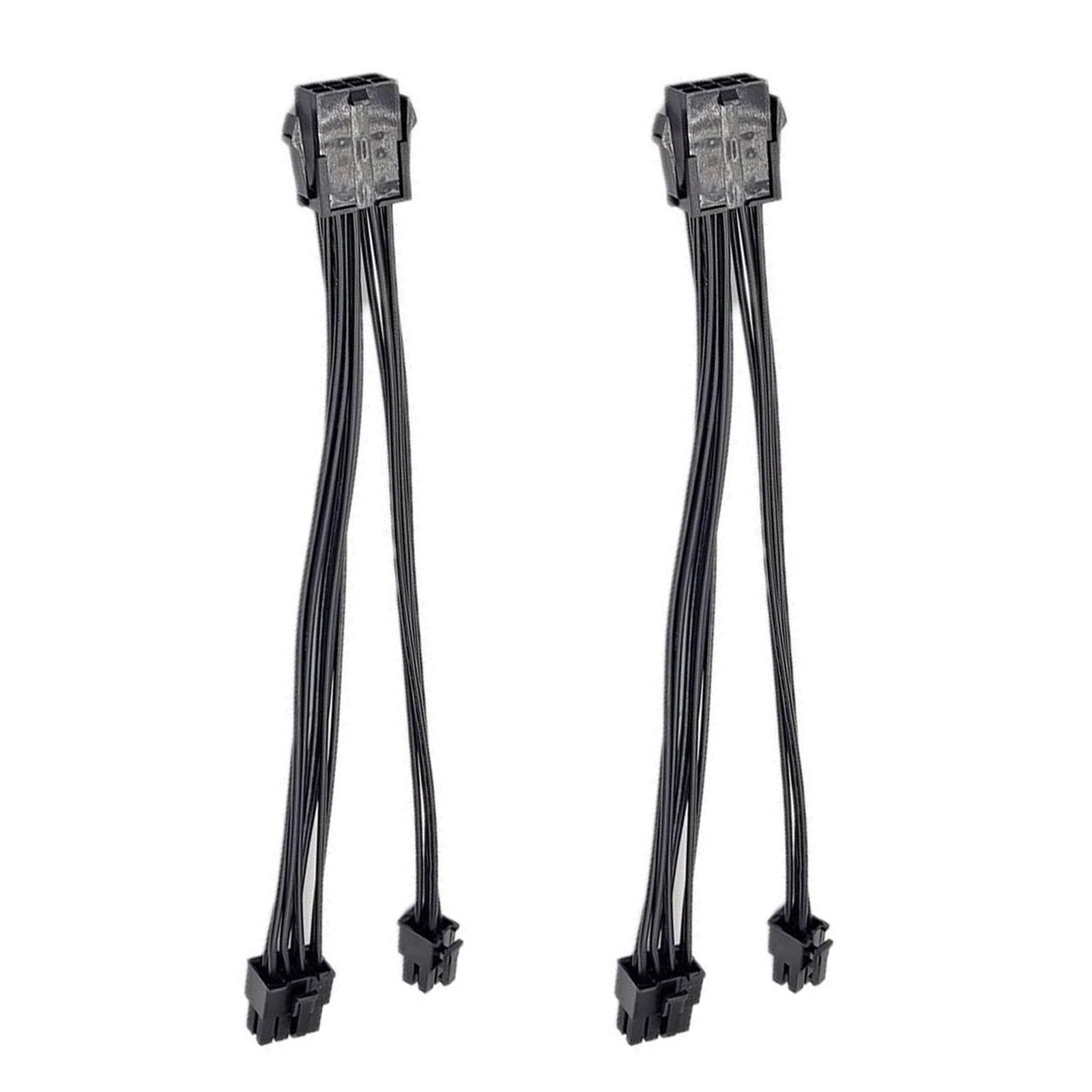 CPU 8Pin Female to CPU 8Pin + 4Pin Male Power Extension Adapters Cable ...