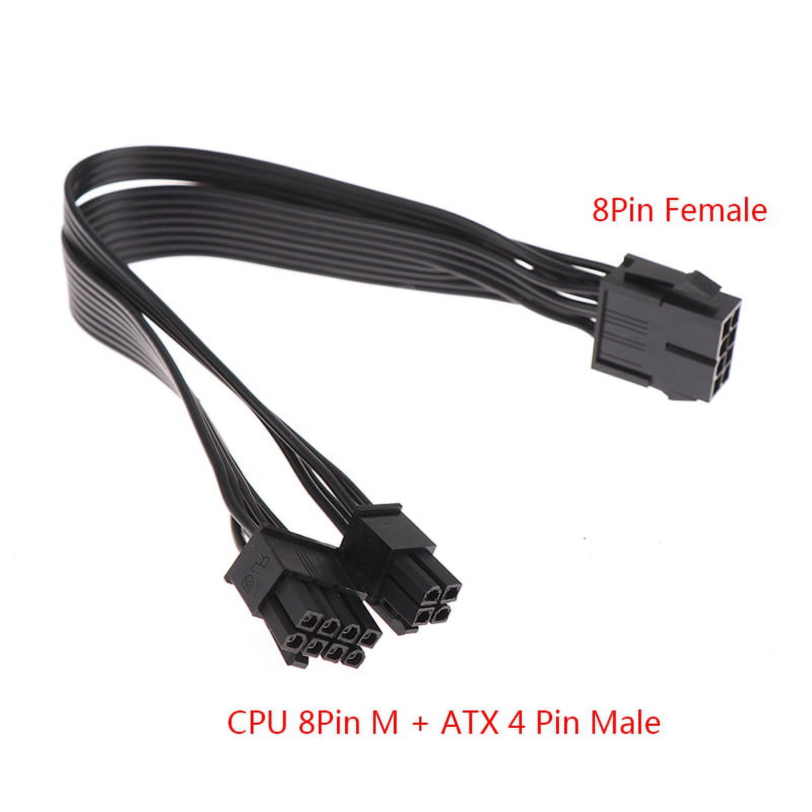 CPU 8Pin Female to CPU 8Pin ATX 4Pin Male Power Supply Converter Adapter Cable - Walmart.com