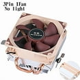 CPU Air-cooled Radiator PC Processor Cooler 2/4 Heat Pipe Cooling 90mm ...
