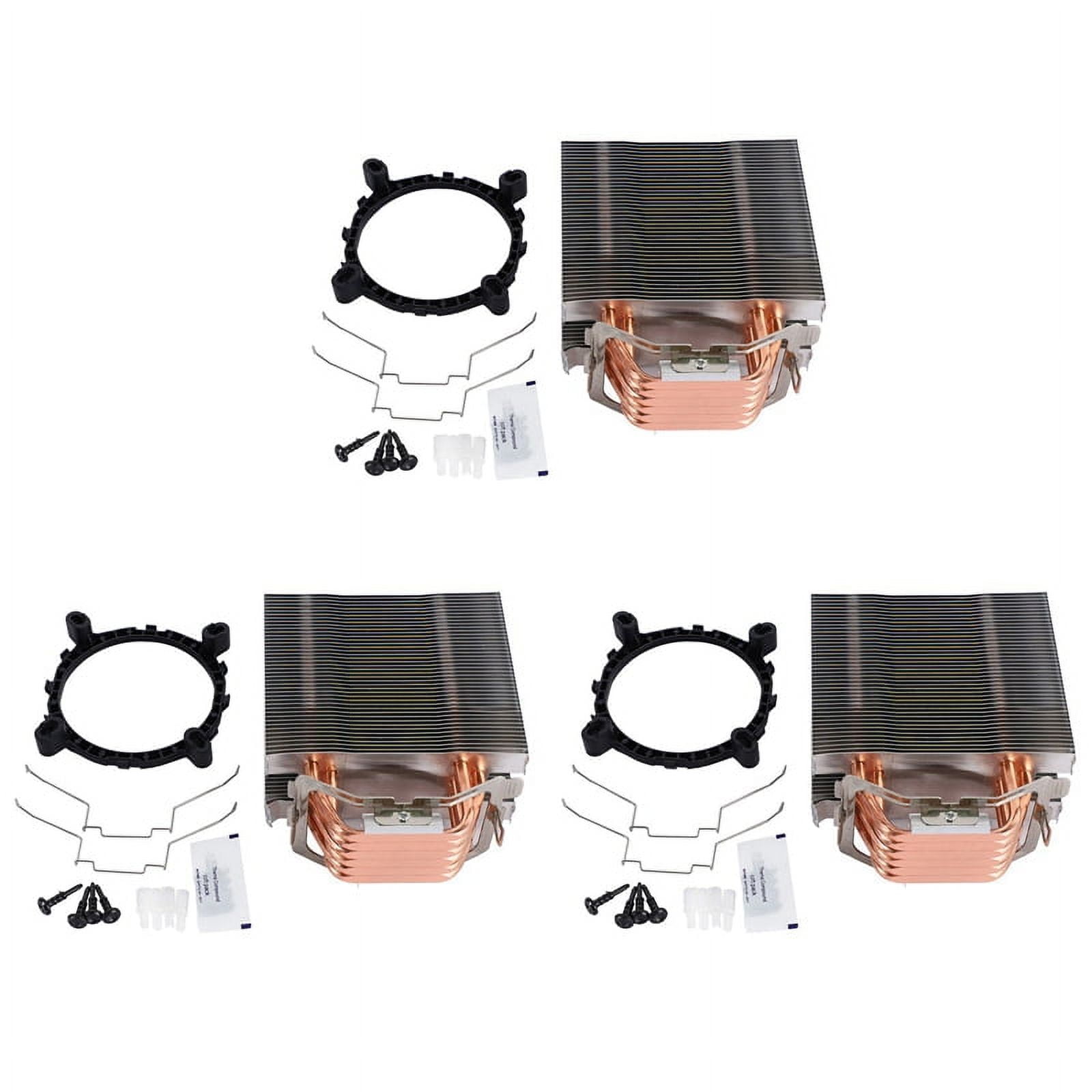 3X Fanless CPU Cooler 12Cm Fan 6 Copper Heatpipes Fanless Cooling ...