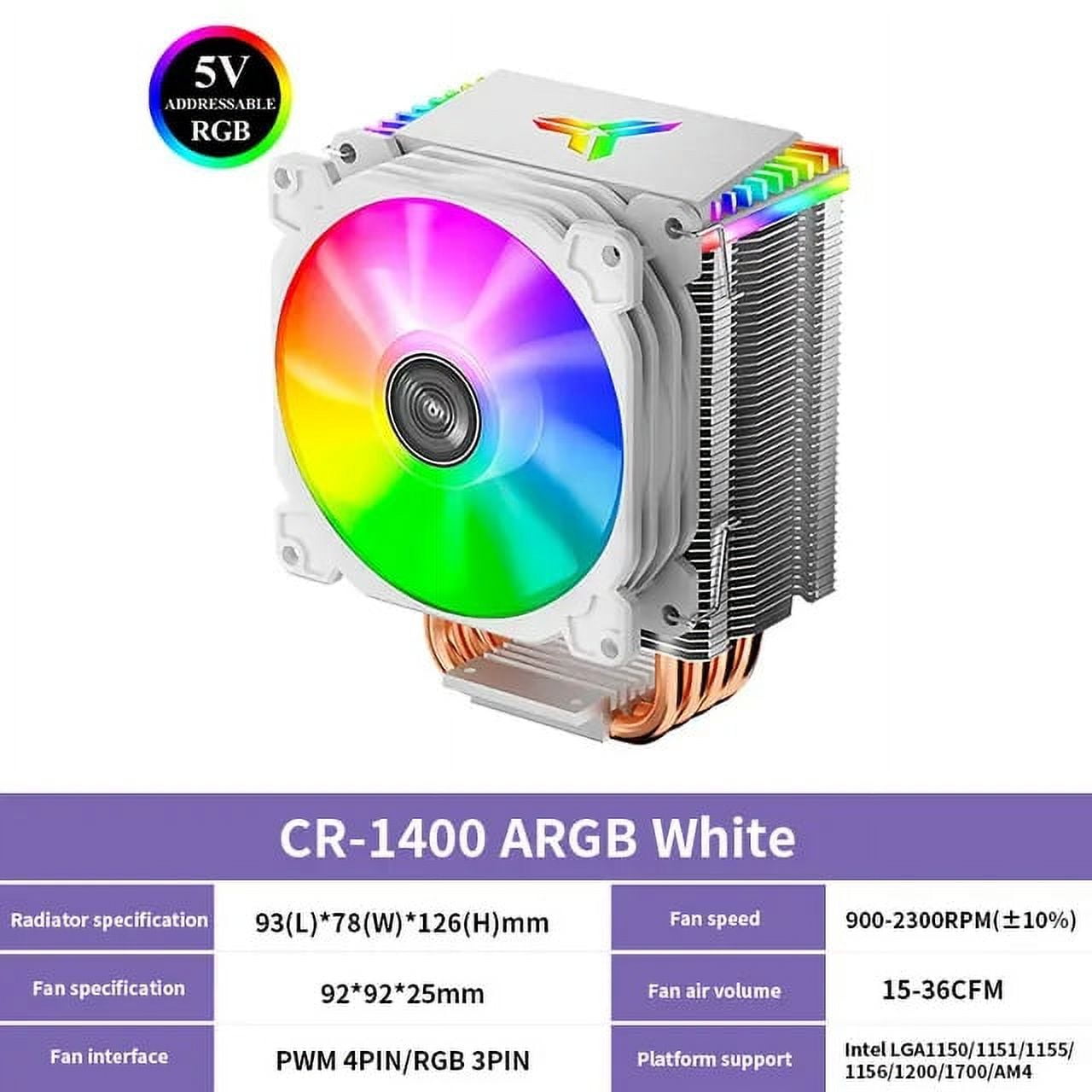 CPU Cooler PC Radiator 4 Heat Pipe Tower 5V3Pin CPU Cooler ITX Air ...