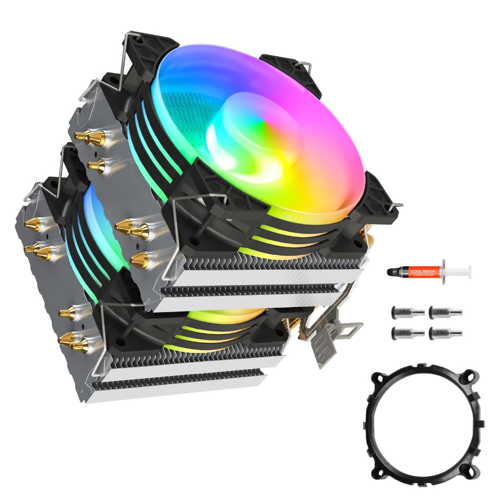 CPU Cooling Fan 6 Heat Pipe ARGB PWM Processor Cooling Fan For Computer ...