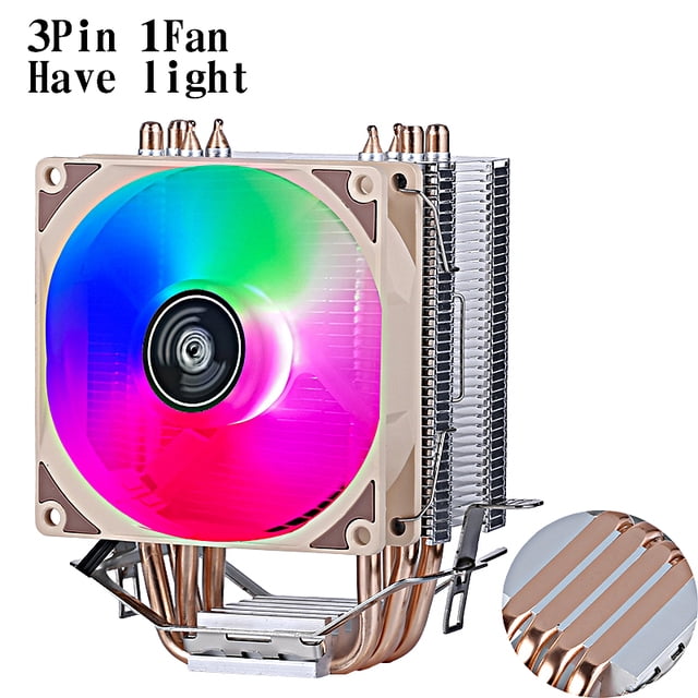 CPU Cooling Fan Efficient Cooler 4 Heat Pipe Radiator PC Air-cooled ...