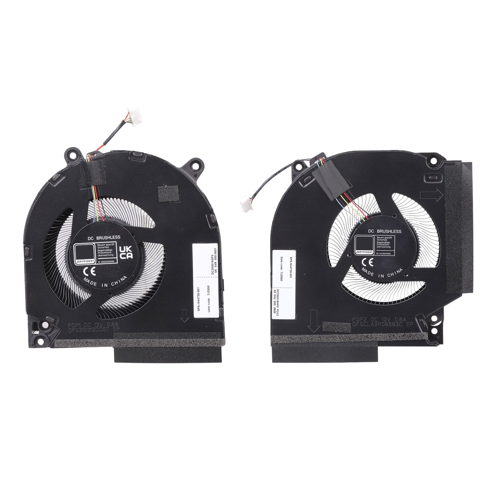 CPU GPU Cooling Fan Heatsink Laptop Graphics Card Cooling Fan For 16-R ...