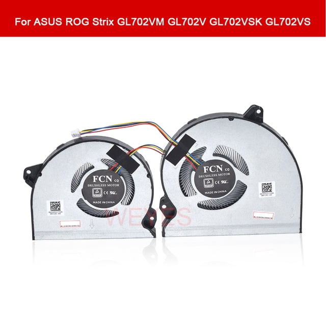 CPU GPU Fan For ASUS ROG Strix GL702VM GL702V GL702VSK GL702VS FCN FJ9U ...