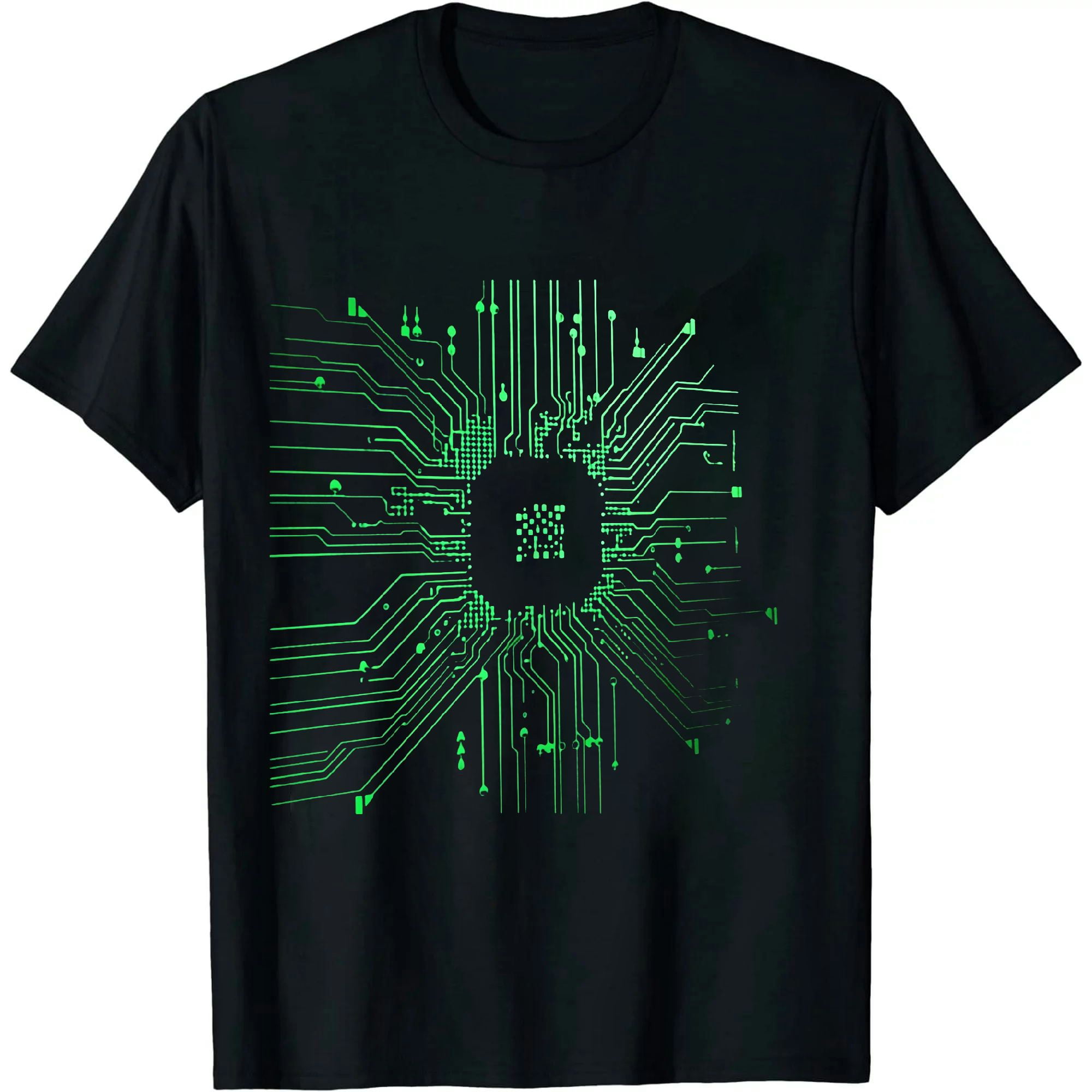 CPU Heart Circuit Board Funny Programmer Technology Core T-Shirt 0750 ...