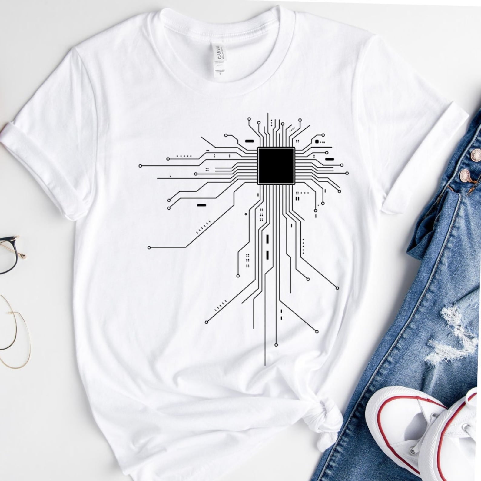 CPU Heart Graphic Tee Computer Hardware Artwork Programmer Developer ...