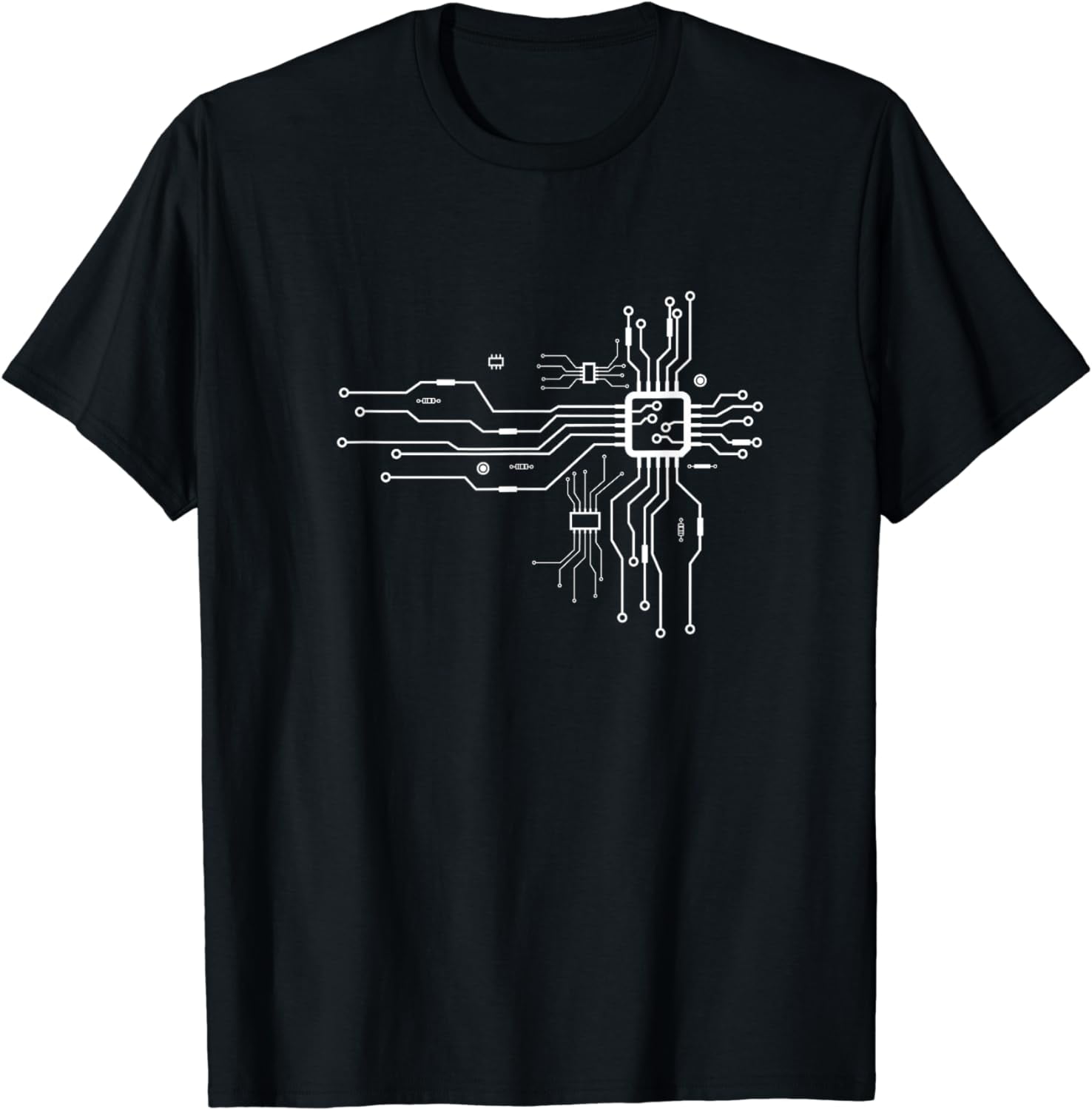 CPU Heart Shaped Electronic Chipset Board Engineer T-Shirt - Walmart.com