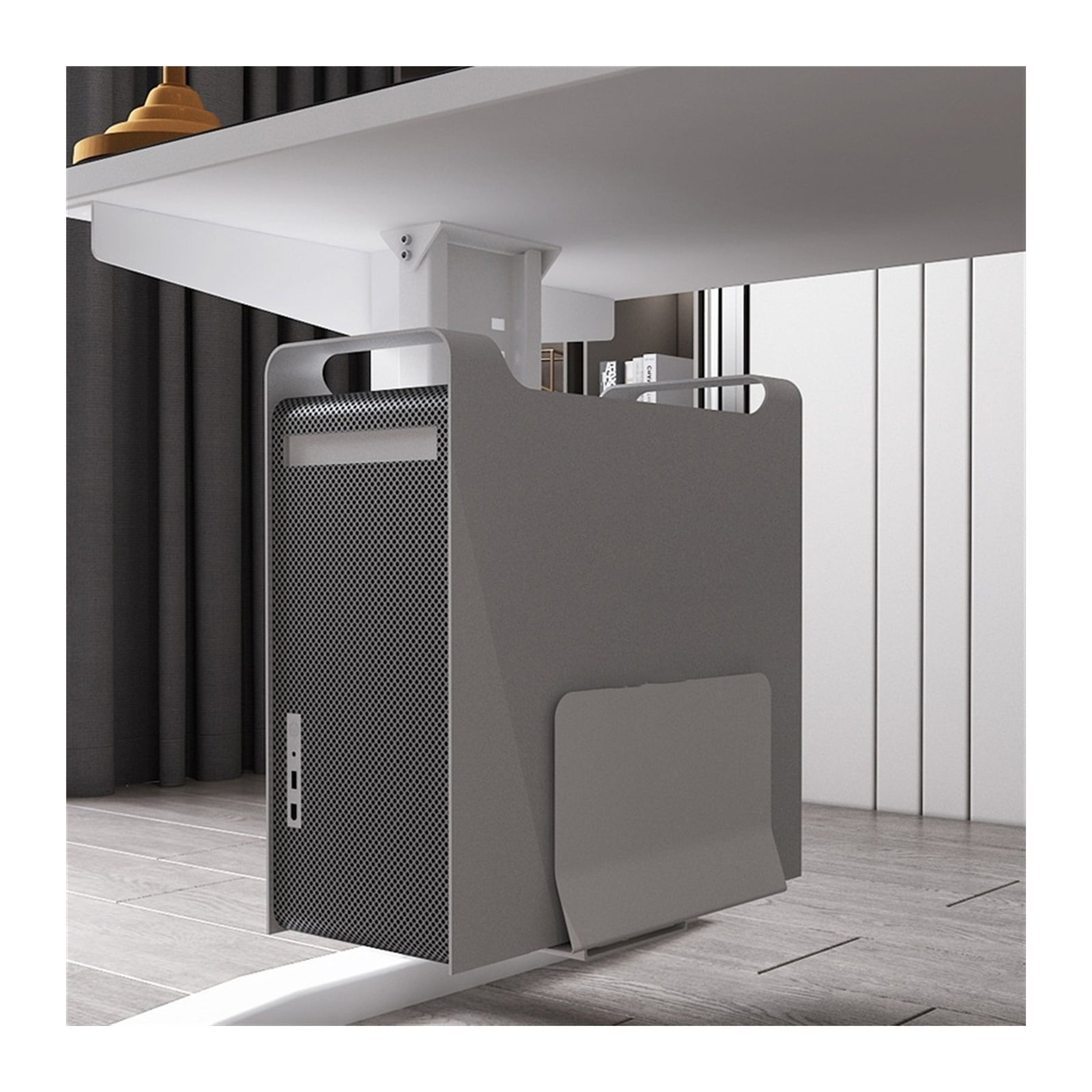 CPU Holder Under Desk Mount, Adjustable Wall PC Case Mount, Steel PC ...