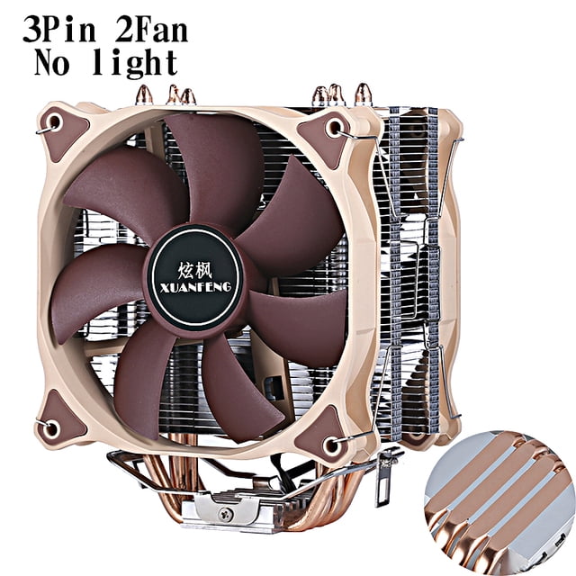 CPU Processor Cooling 120mm Fan 4 Heat Pipe PWM Suitable For Installing ...