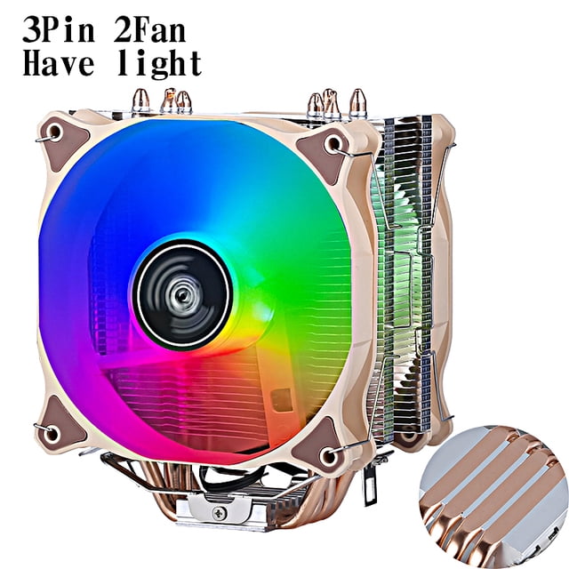 CPU Processor Cooling 120mm Fan 4 Heat Pipe PWM Suitable For Installing ...