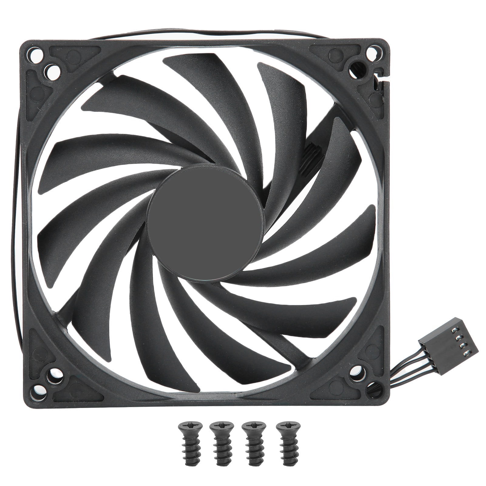 CPU Radiator Fan PWM 4Pin PC Cooler 12V Speed Regulation Ultra Thin ...